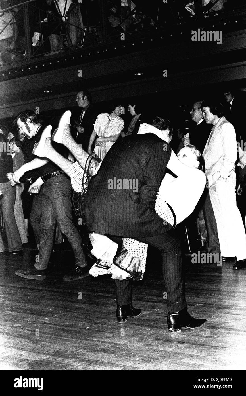 Rock And Roll Dancers Jiving On The Dance Floor At A Jerry Lee Lewis