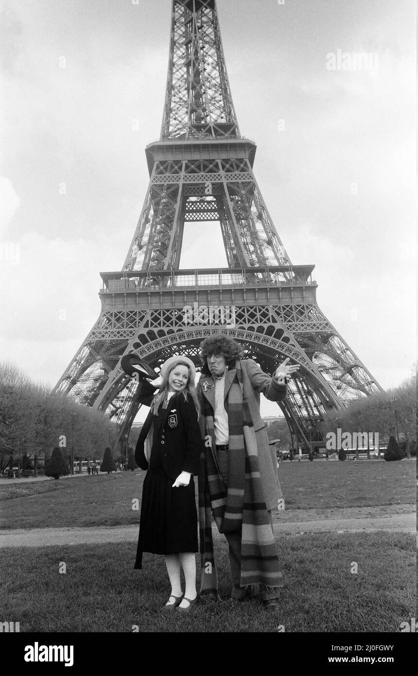 Doctor Who, actor Tom Baker - the 4th Doctor - pictured with fellow ...