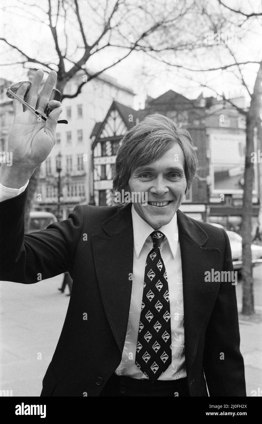 Singer Billy Fury pictured in London today after his discharge from ...