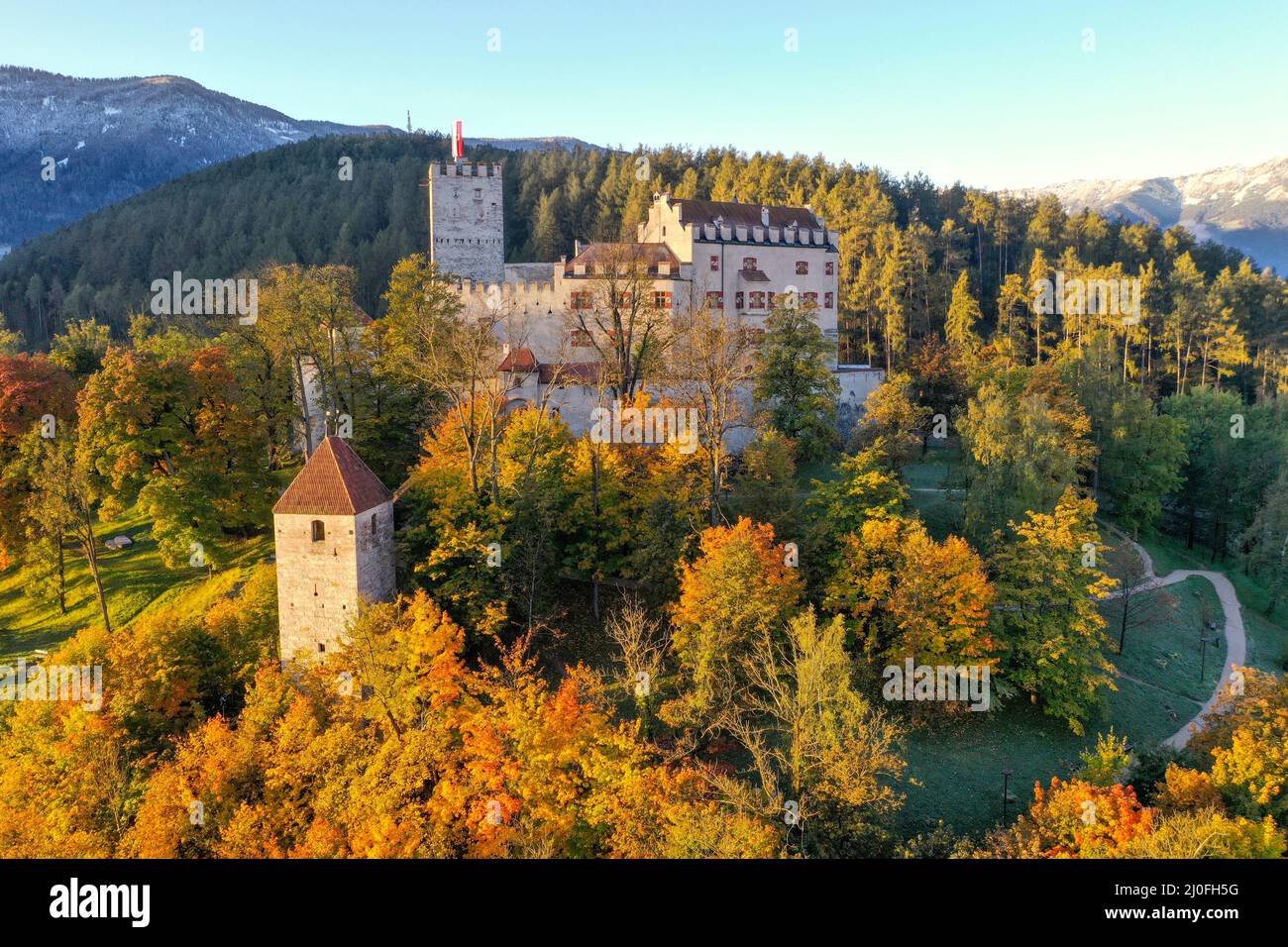Bruneck castle mmm messner mountain hi-res stock photography and images ...