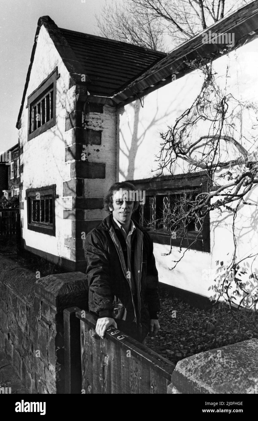 John Crawley outside Tue Brook House. 13th February 1978 Stock Photo ...