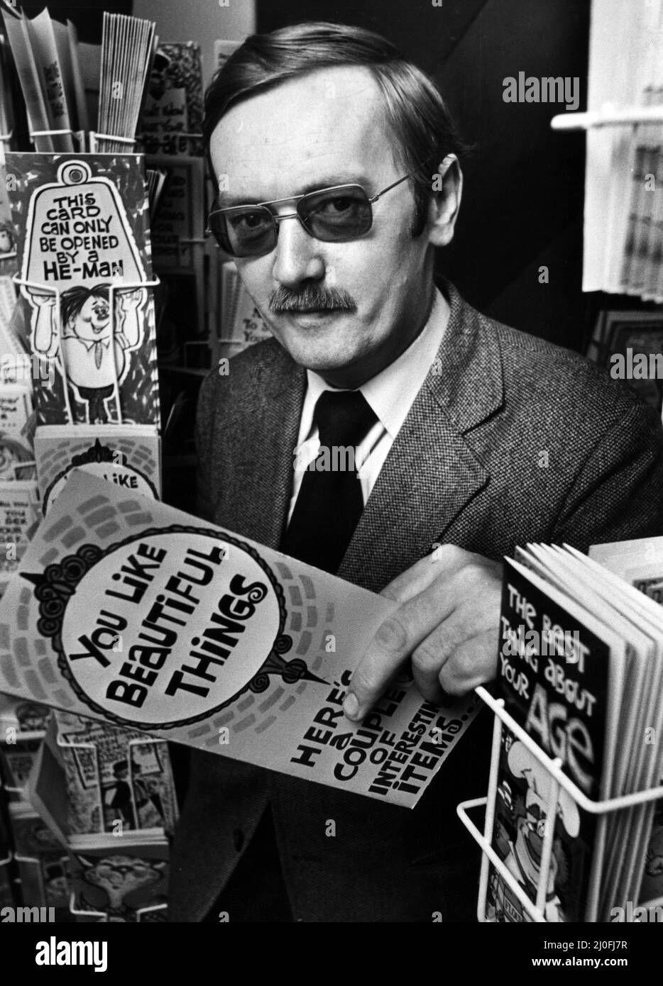 Brian Sandells, owner of 'Kard Bar' in Newcastle's Handyside Arcade ...