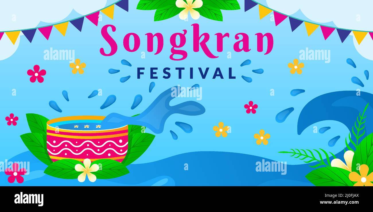 Songkran vector vectors hi-res stock photography and images - Alamy
