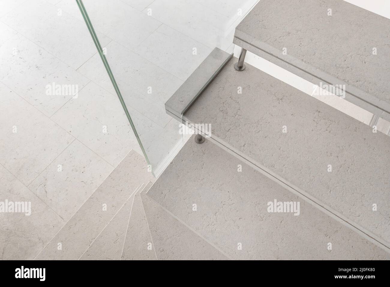 Grey microcement stairs Stock Photo - Alamy
