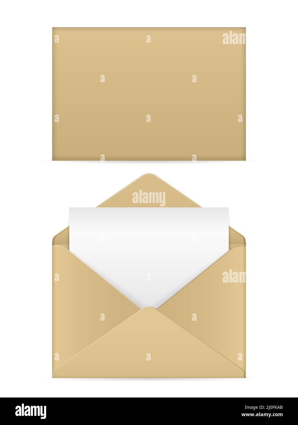 Envelope set on a white background. Vector illustration Stock Photo - Alamy