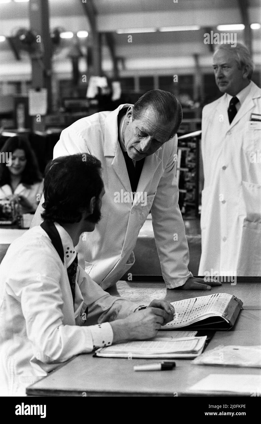 Prince Philip, Duke of Edinburgh visits GEC Stafford. 10th March 1978 ...
