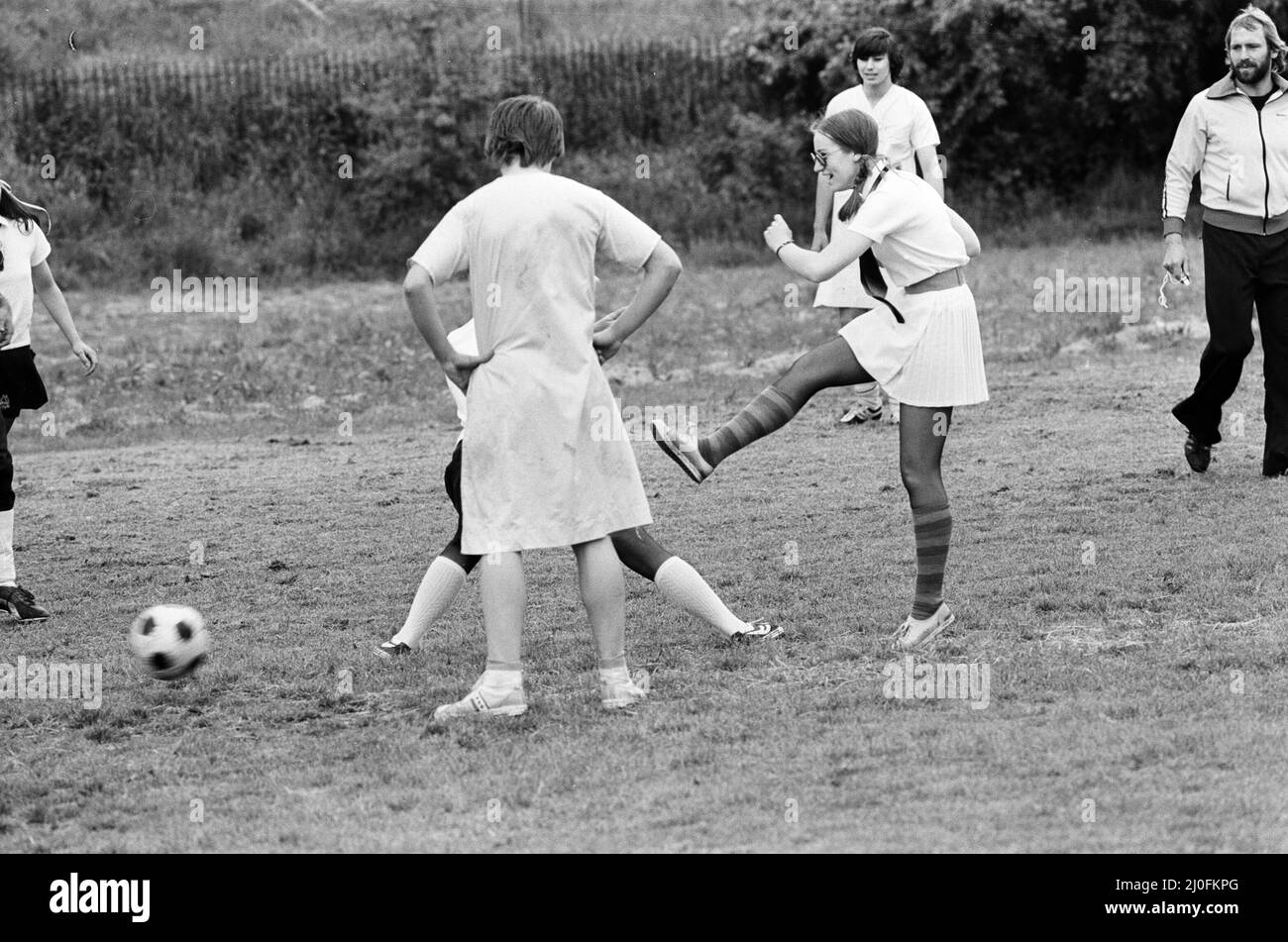 Nurses and Porters from Battle Hospital, Reading, take part in a game ...