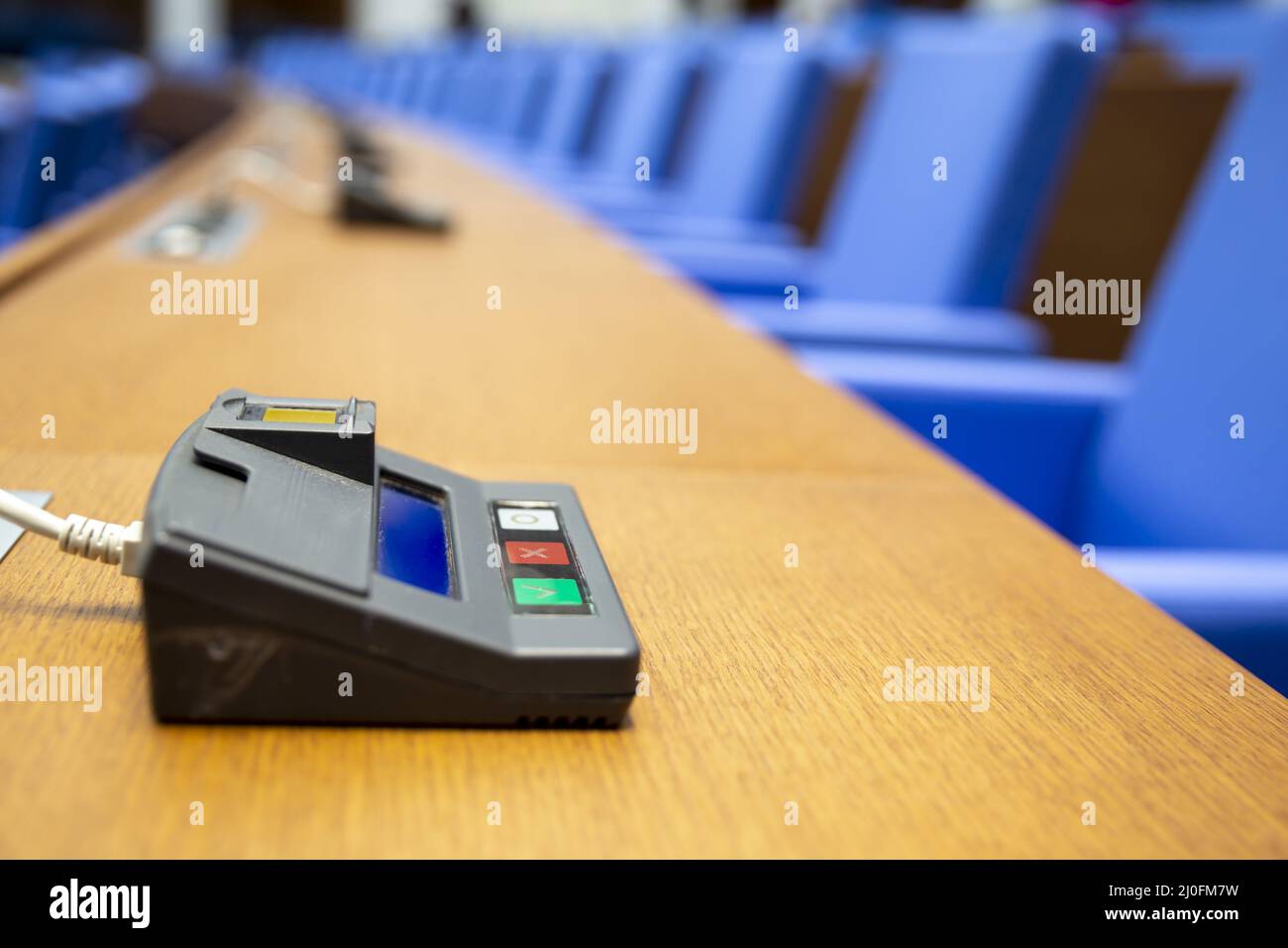 Inside of an empty parliament Stock Photo - Alamy