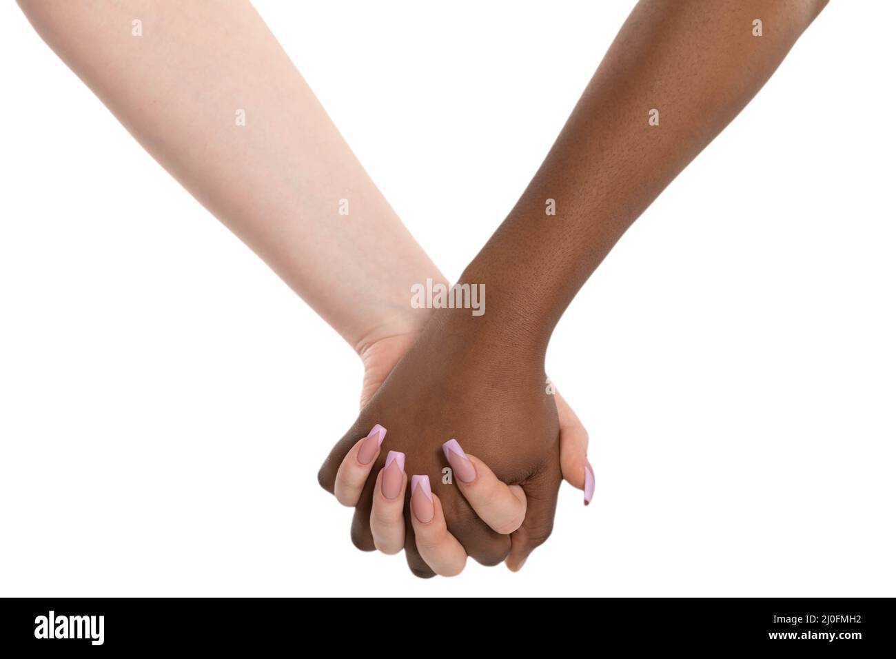 Fingers intertwined Cut Out Stock Images & Pictures - Alamy