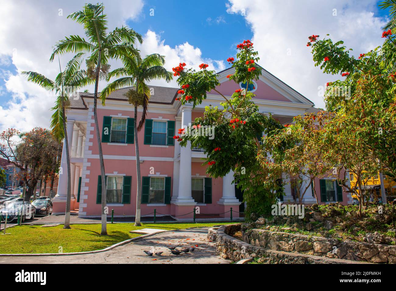 The Supreme Court of The Bahamas on Bank Line in historic downtown ...