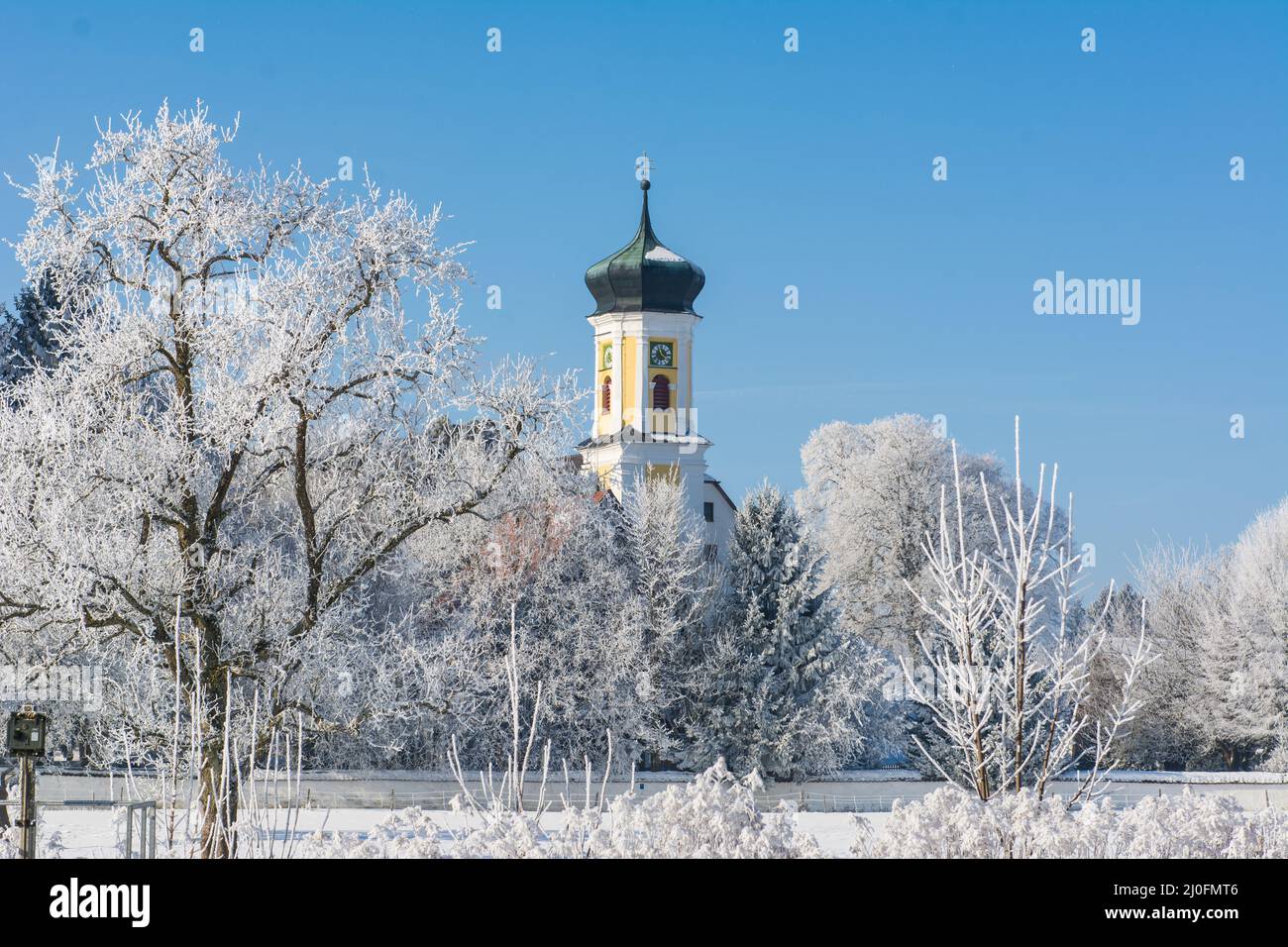 Church in southern germany in winter Stock Photo - Alamy