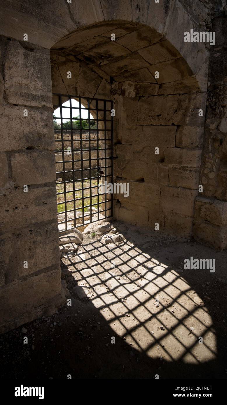 Castle metallic entrance gate Stock Photo - Alamy
