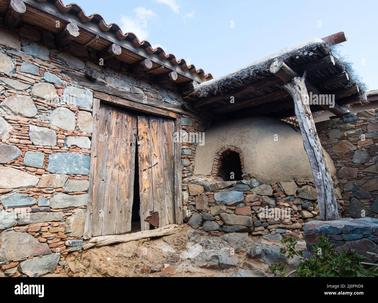 Traditional old house exterior Stock Photo - Alamy