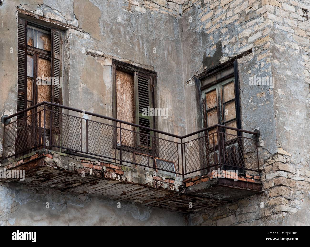 Old vintage house balconies Stock Photo - Alamy