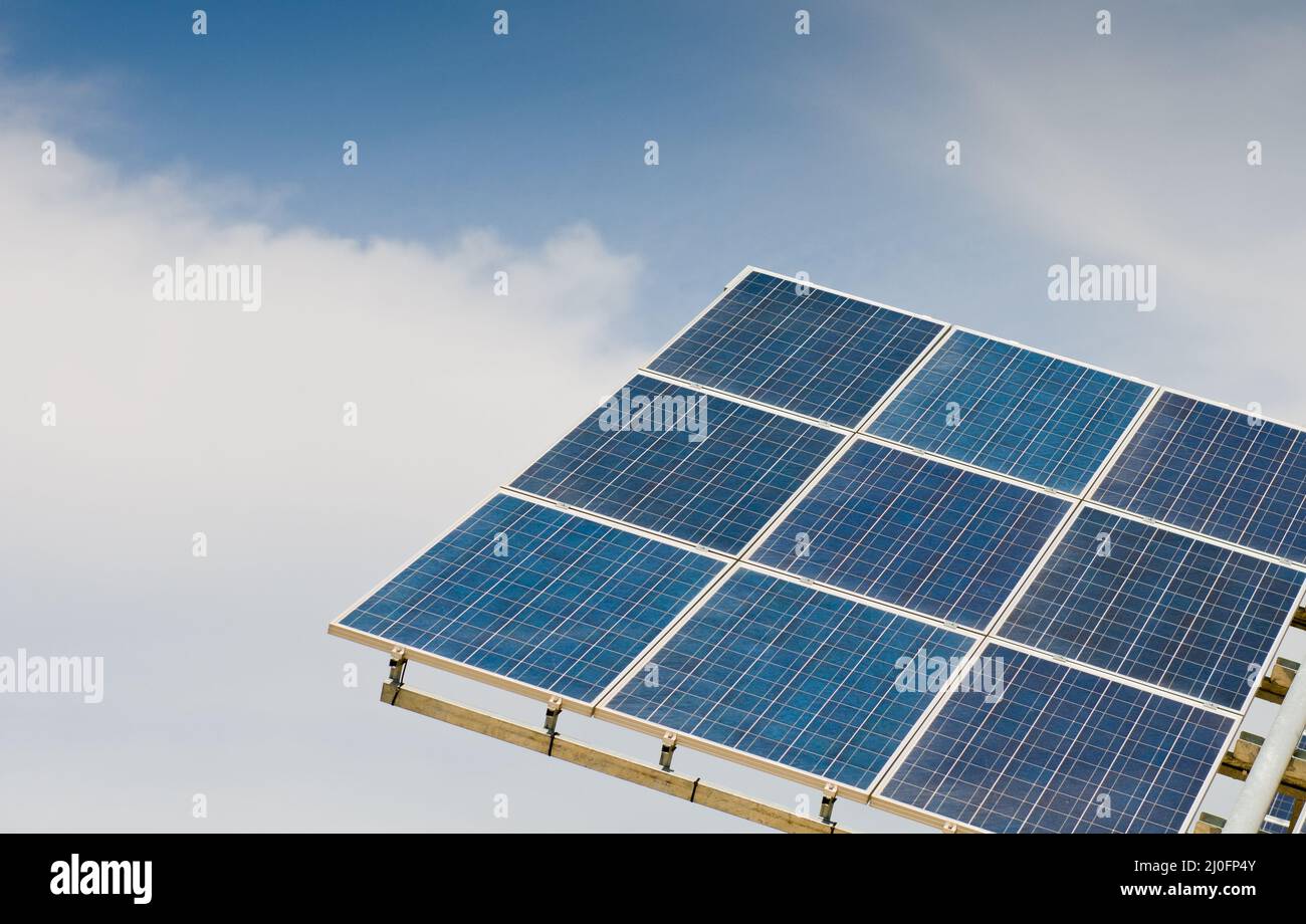 Solar electricity Panels Stock Photo - Alamy