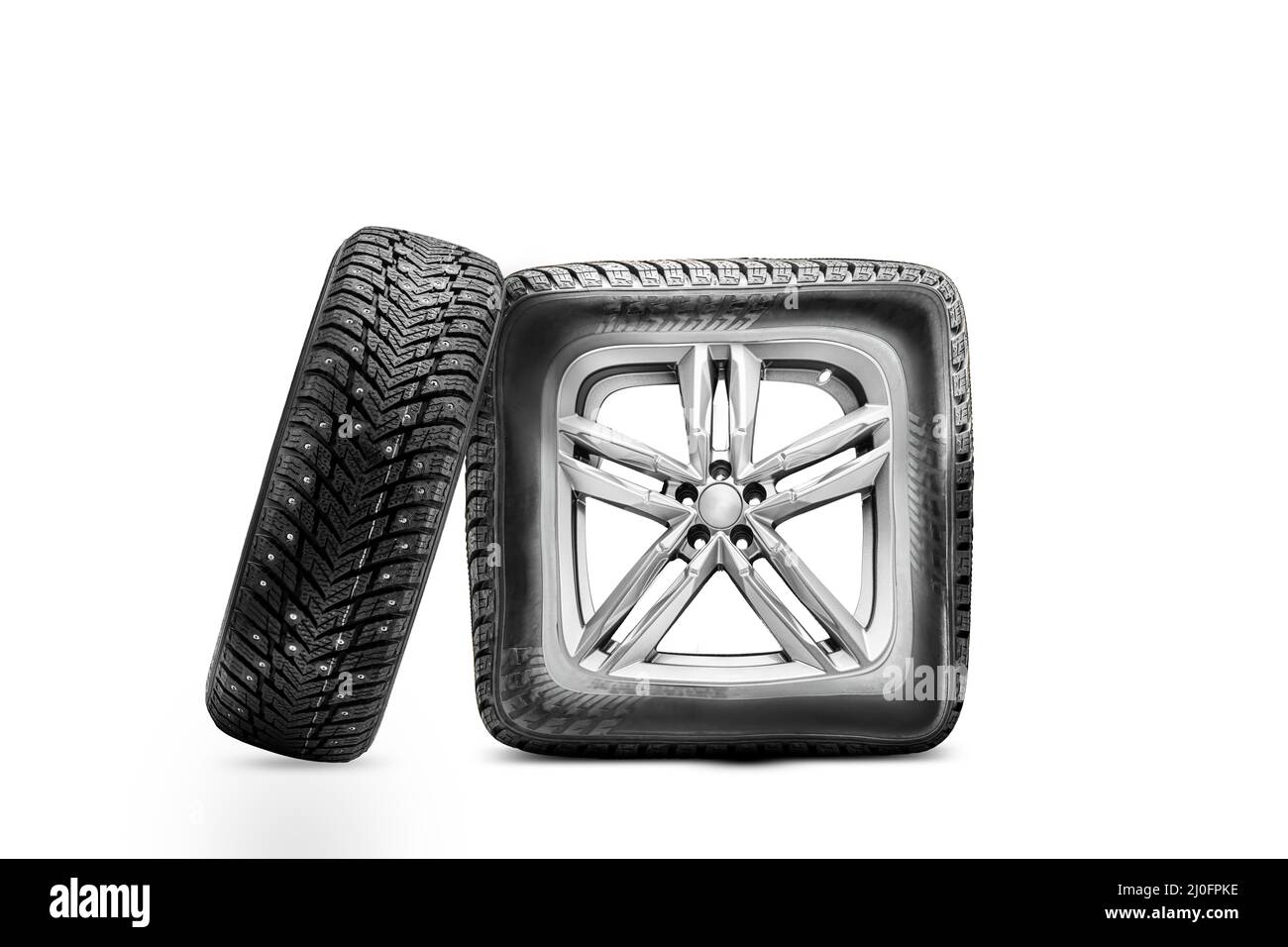 The new funny face time is square, damaged or repaired on a summer ...