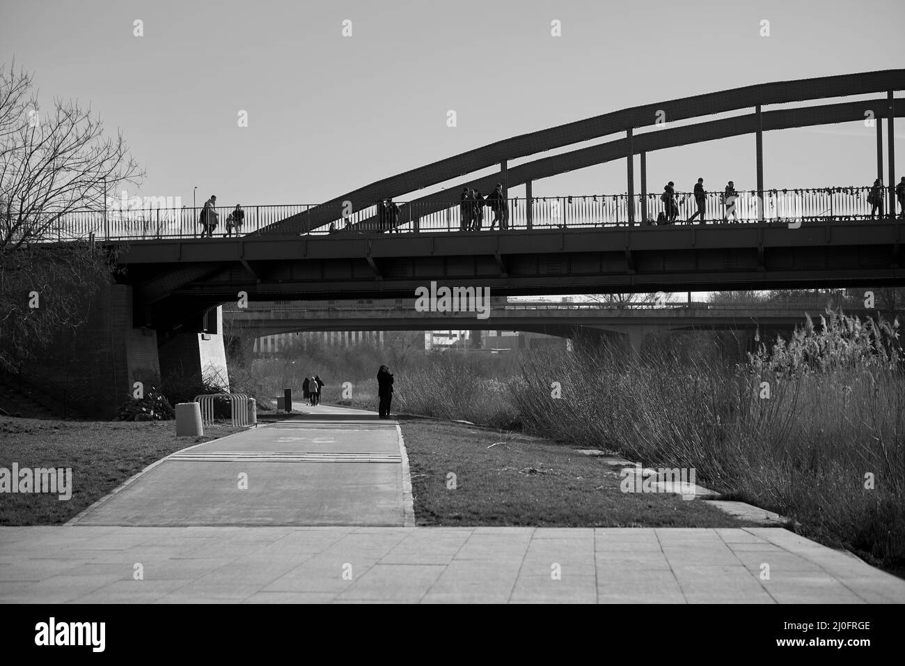 Jordan river bridge Black and White Stock Photos & Images - Alamy