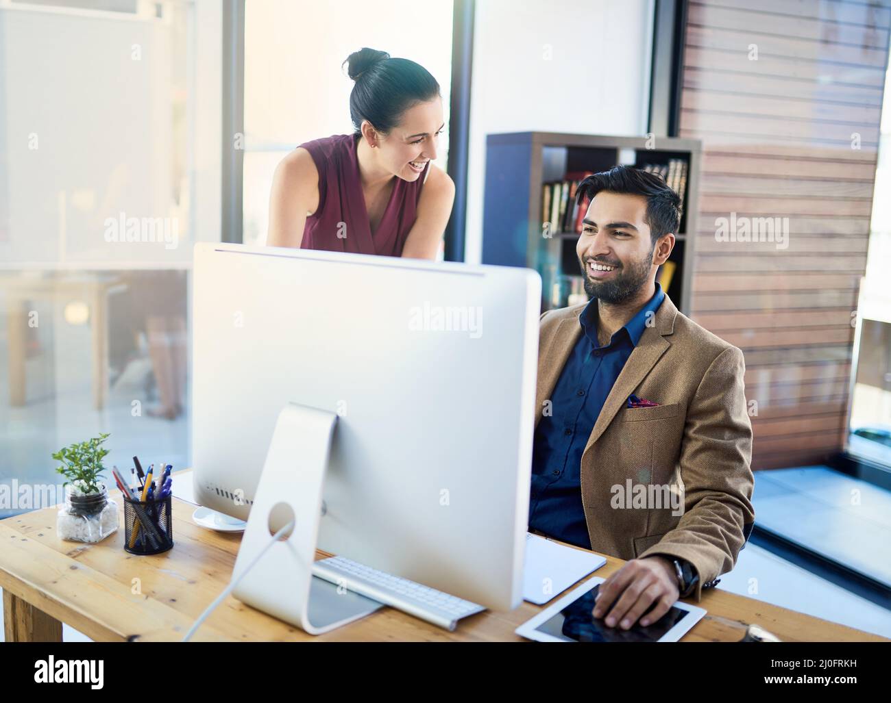 Person working computer screens hi-res stock photography and images - Alamy