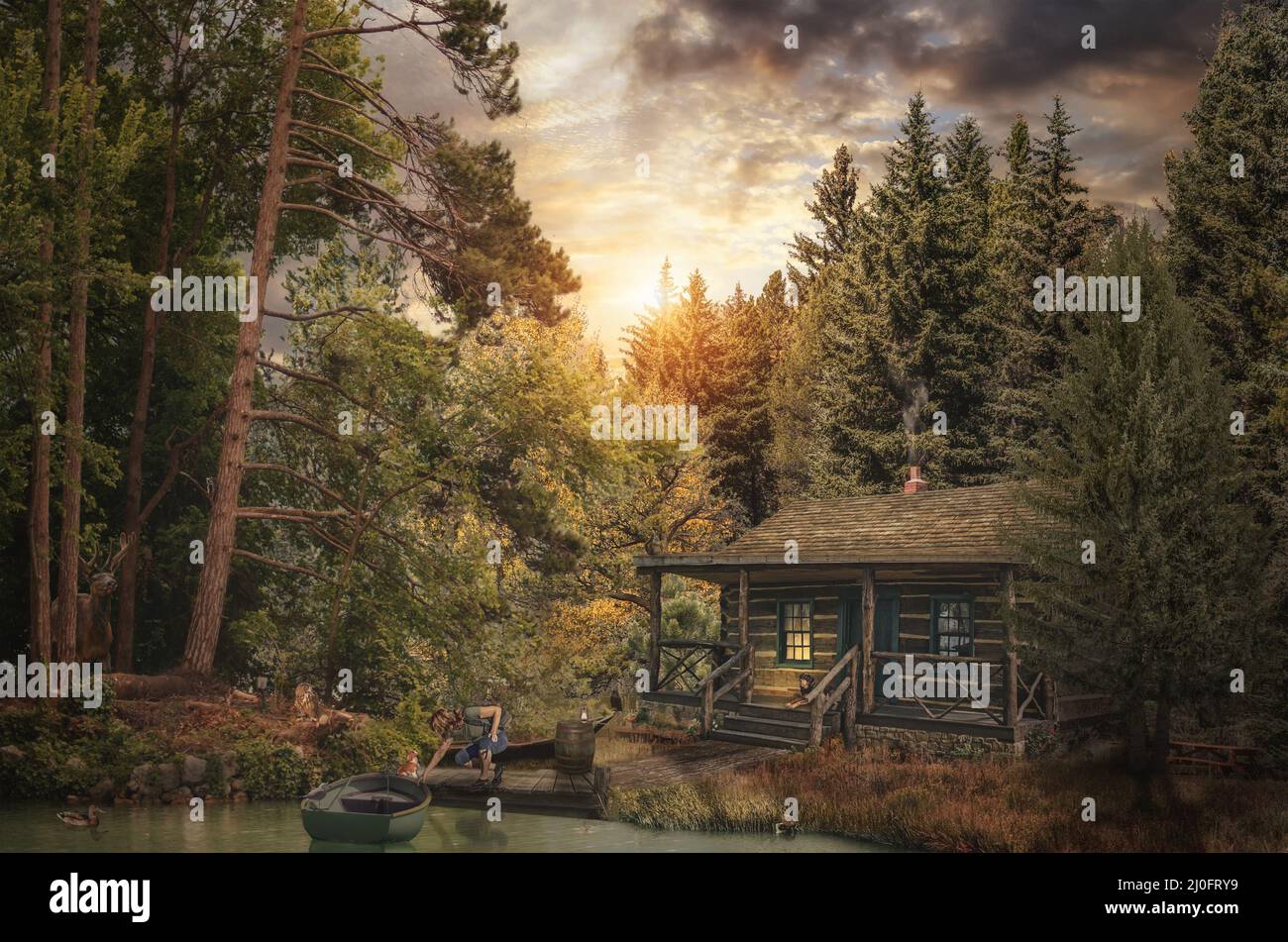 Cabin animals hi-res stock photography and images - Alamy