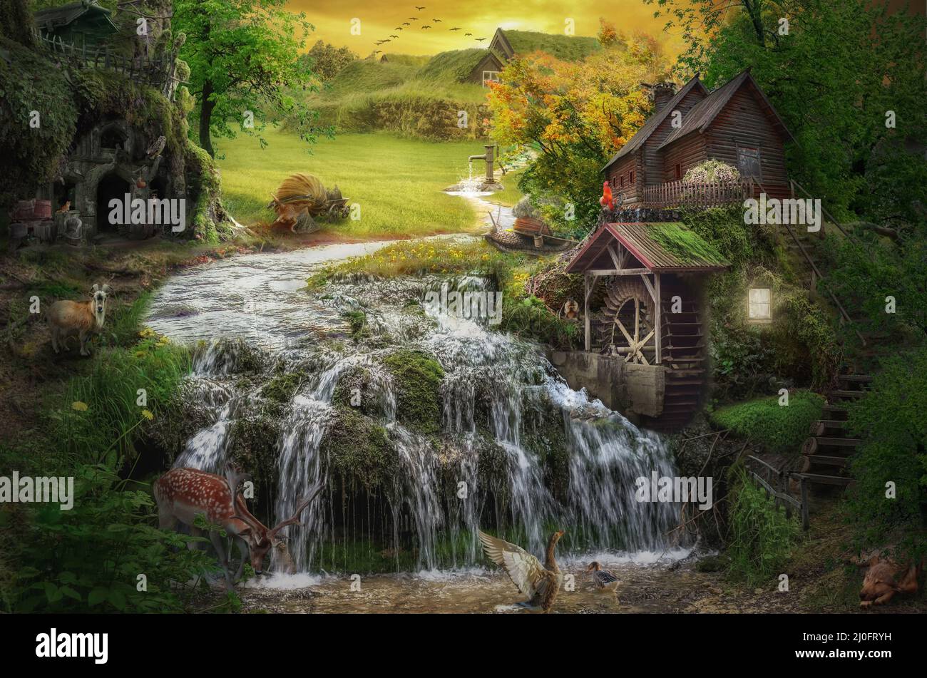 Flowers stream meadow hi-res stock photography and images - Alamy