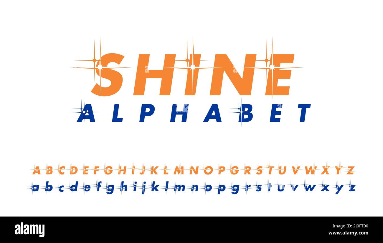 A Vector Illustration set of Shine Alphabet Monogram Logo Vector Sign ...