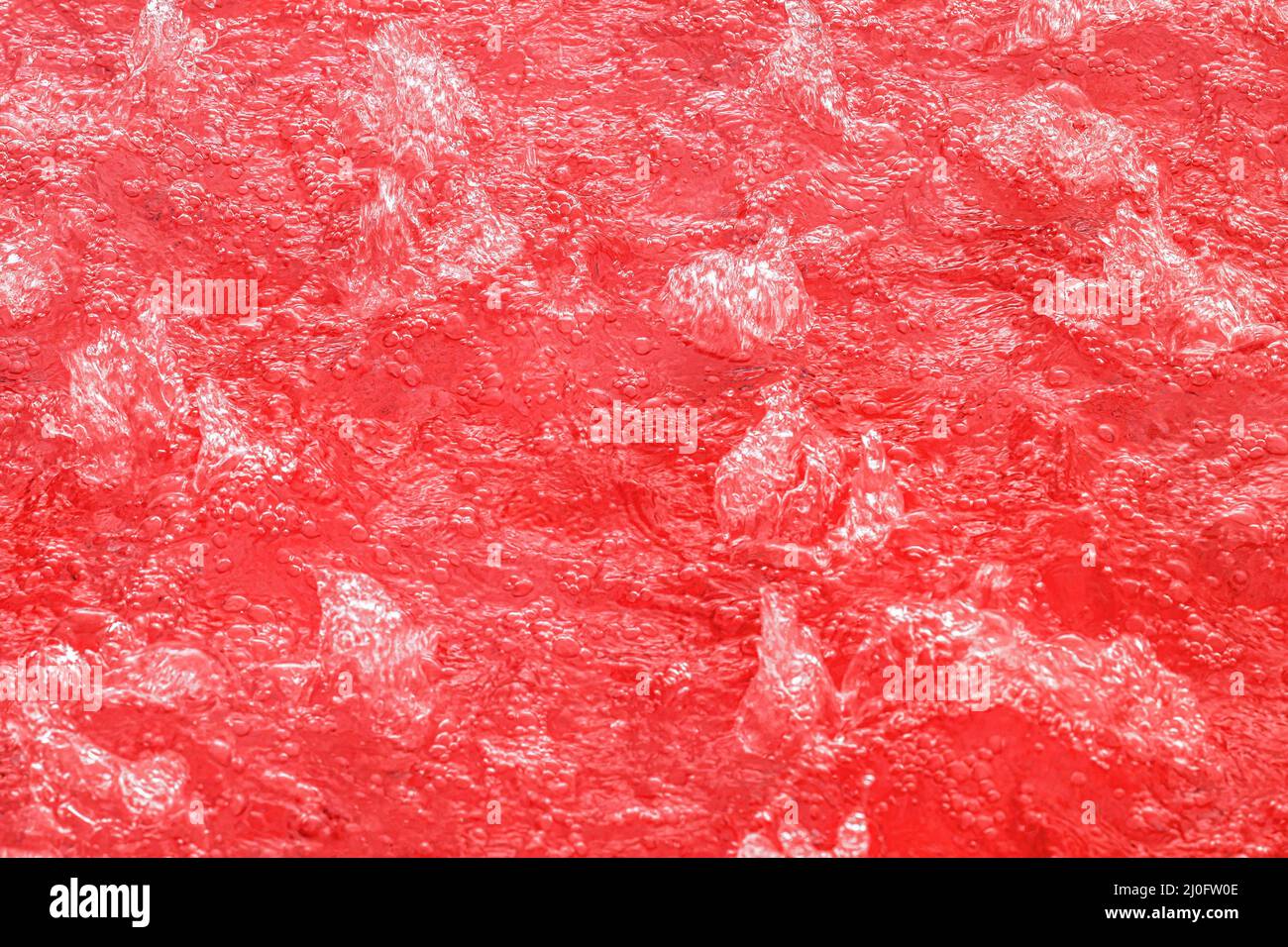 red boiling water background, blood bubbles or hydro massage Stock ...