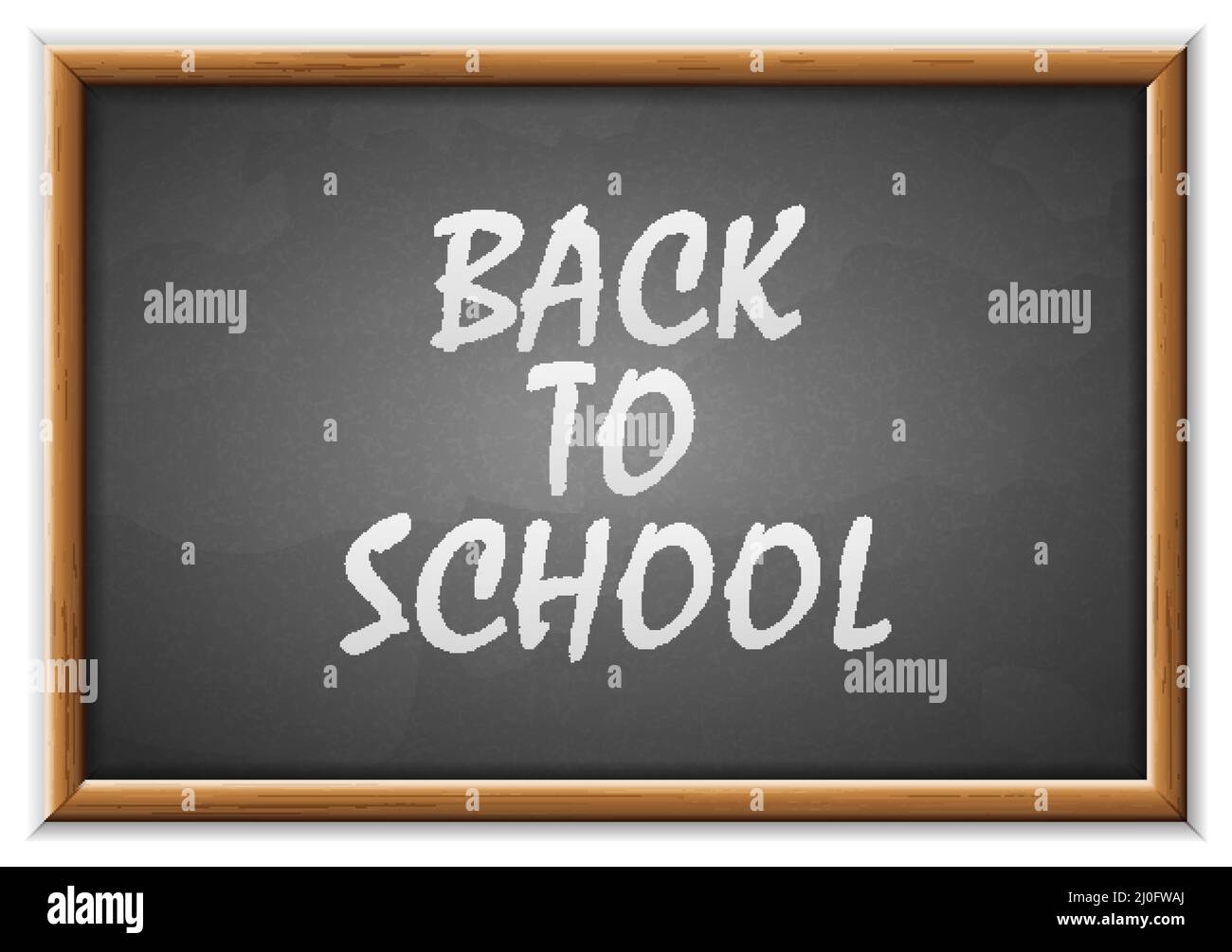 Back school written on chalkboard Cut Out Stock Images & Pictures - Alamy