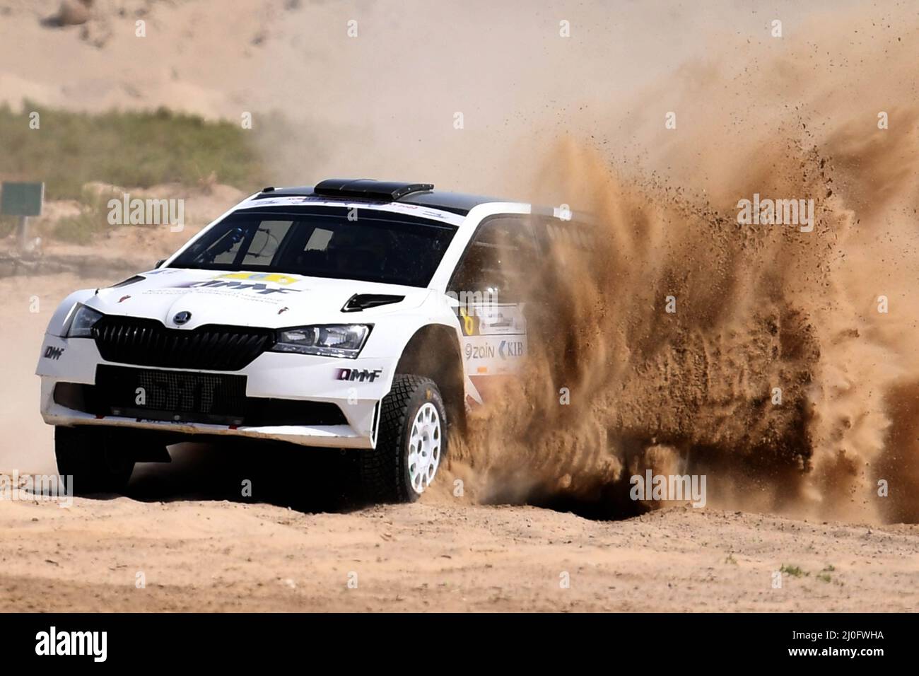 Ahmadi Governorate, Kuwait. 18th Mar, 2022. Khalid Al Suwaidi and Hugo ...