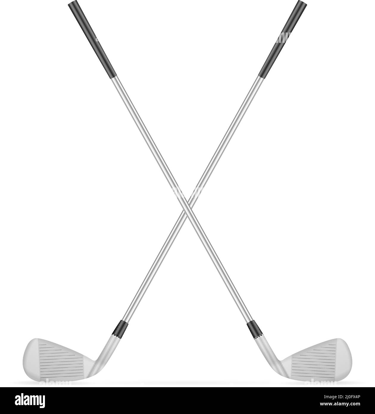 Golf clubs on a white background. Vector illustration Stock Vector ...