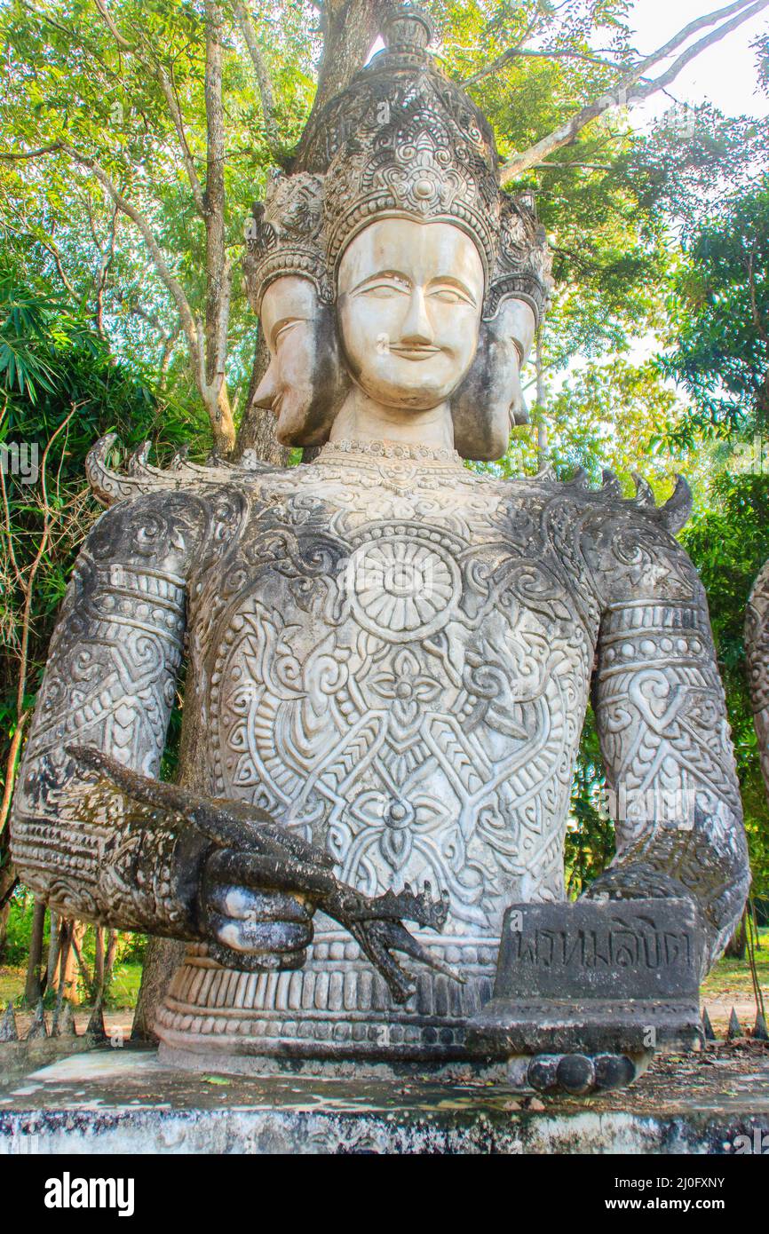Brahma: the angel of destiny at Sala Keoku, the park of giant fantastic ...