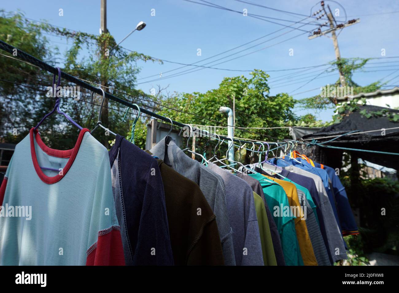 Wash and dry clothes hi-res stock photography and images - Alamy