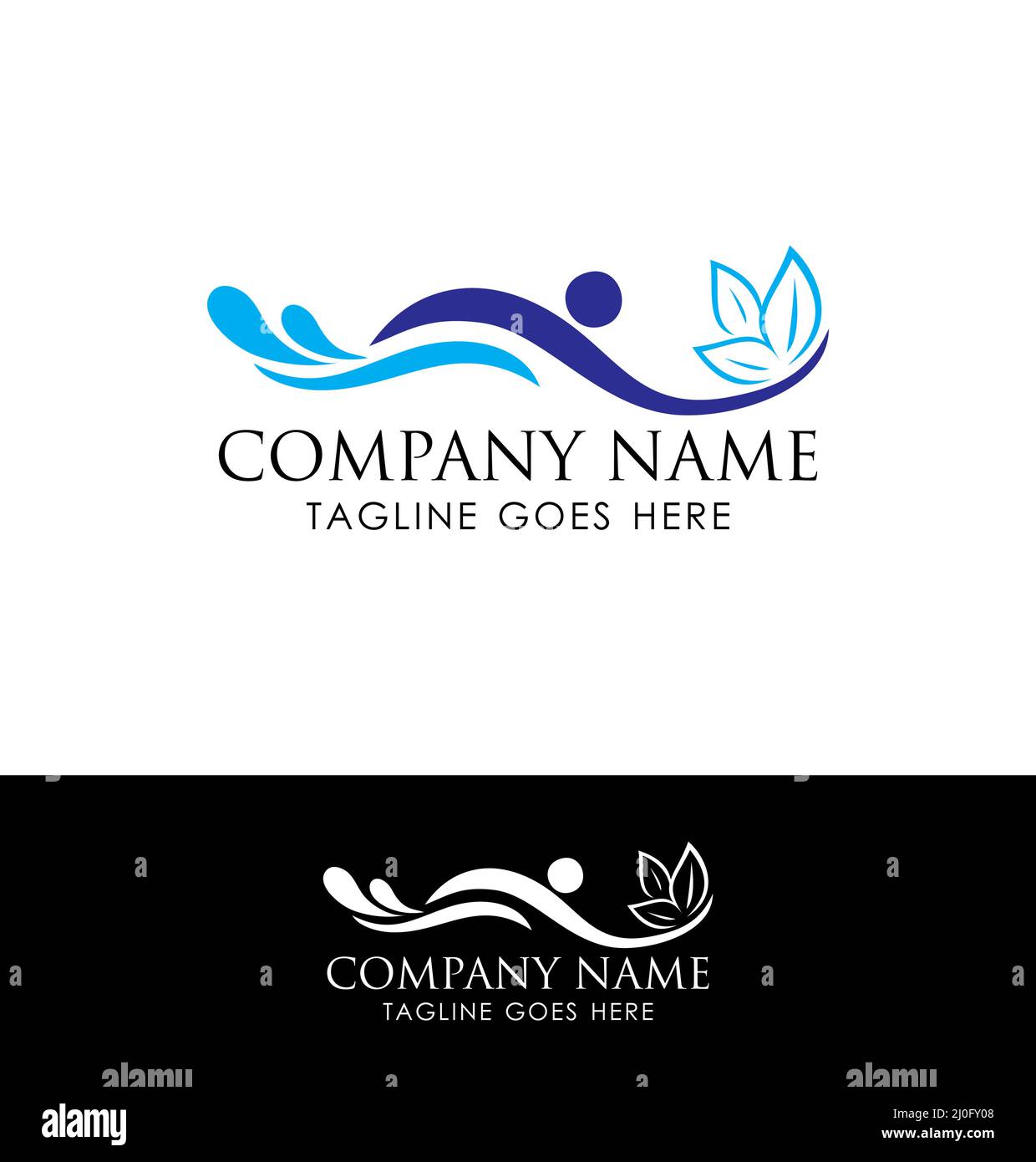 A vector Illustration set of Pool and Spa Logo Sign Stock Vector Image ...