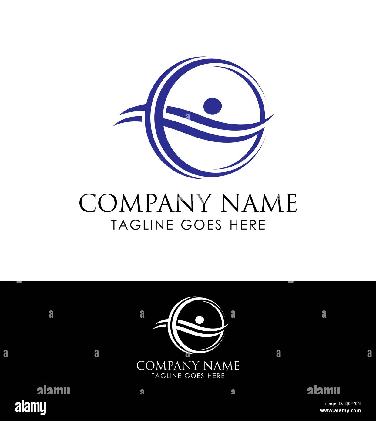 A vector illustration set of Pool and Spa Logo Sign Stock Vector Image ...