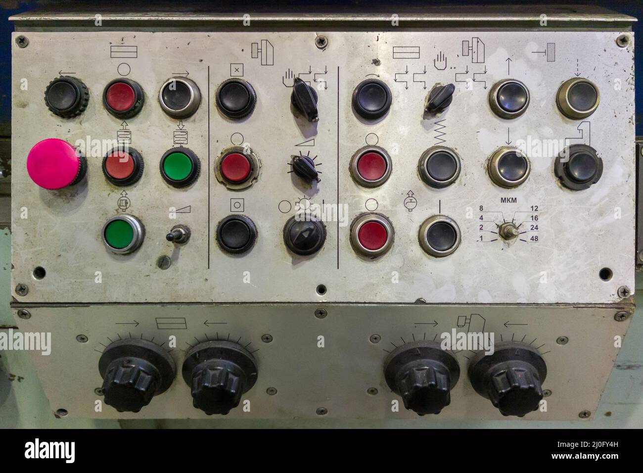 Metal control panel many buttons hi-res stock photography and images ...
