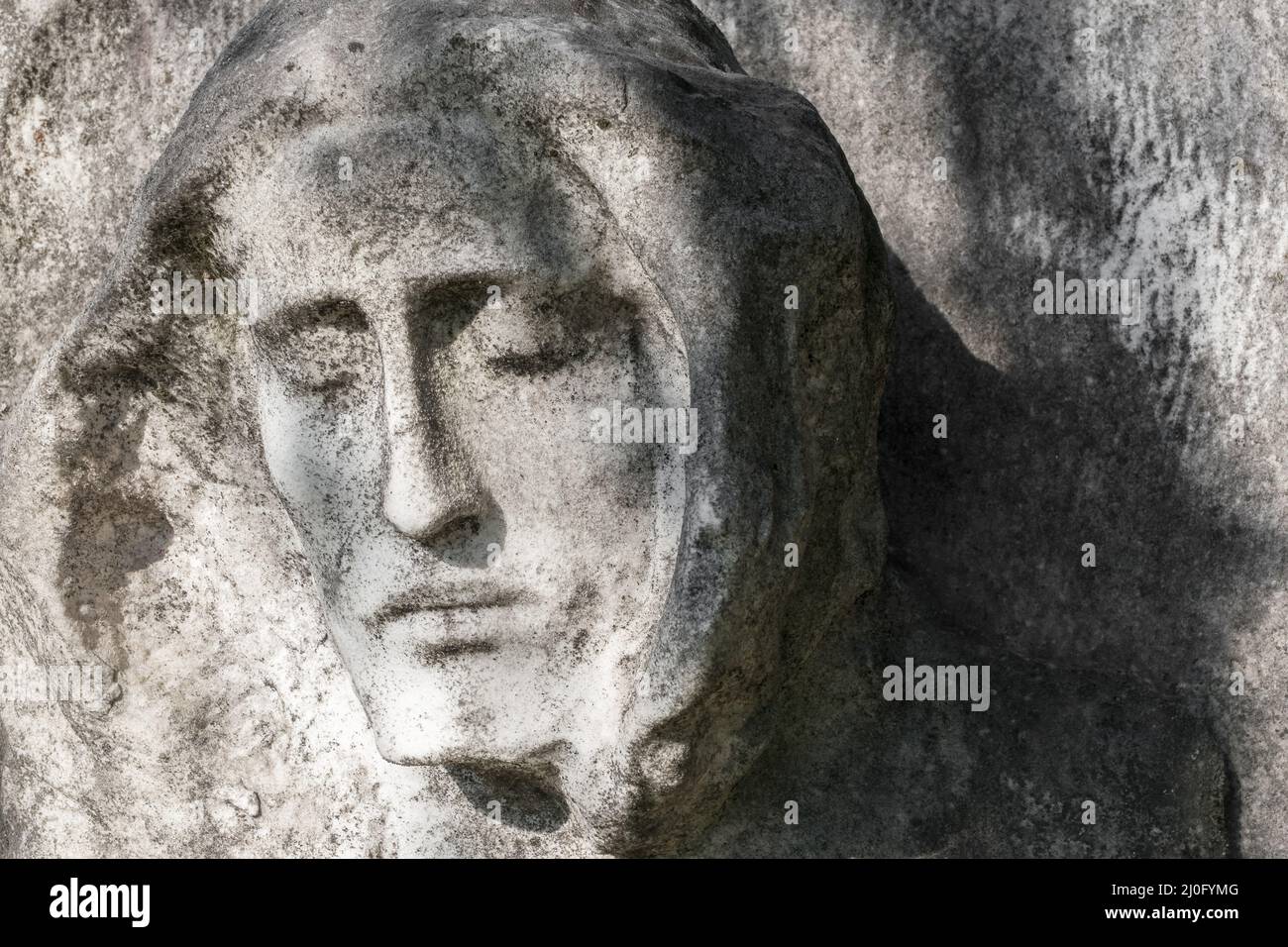 Antique stone statue of Jesus Stock Photo - Alamy