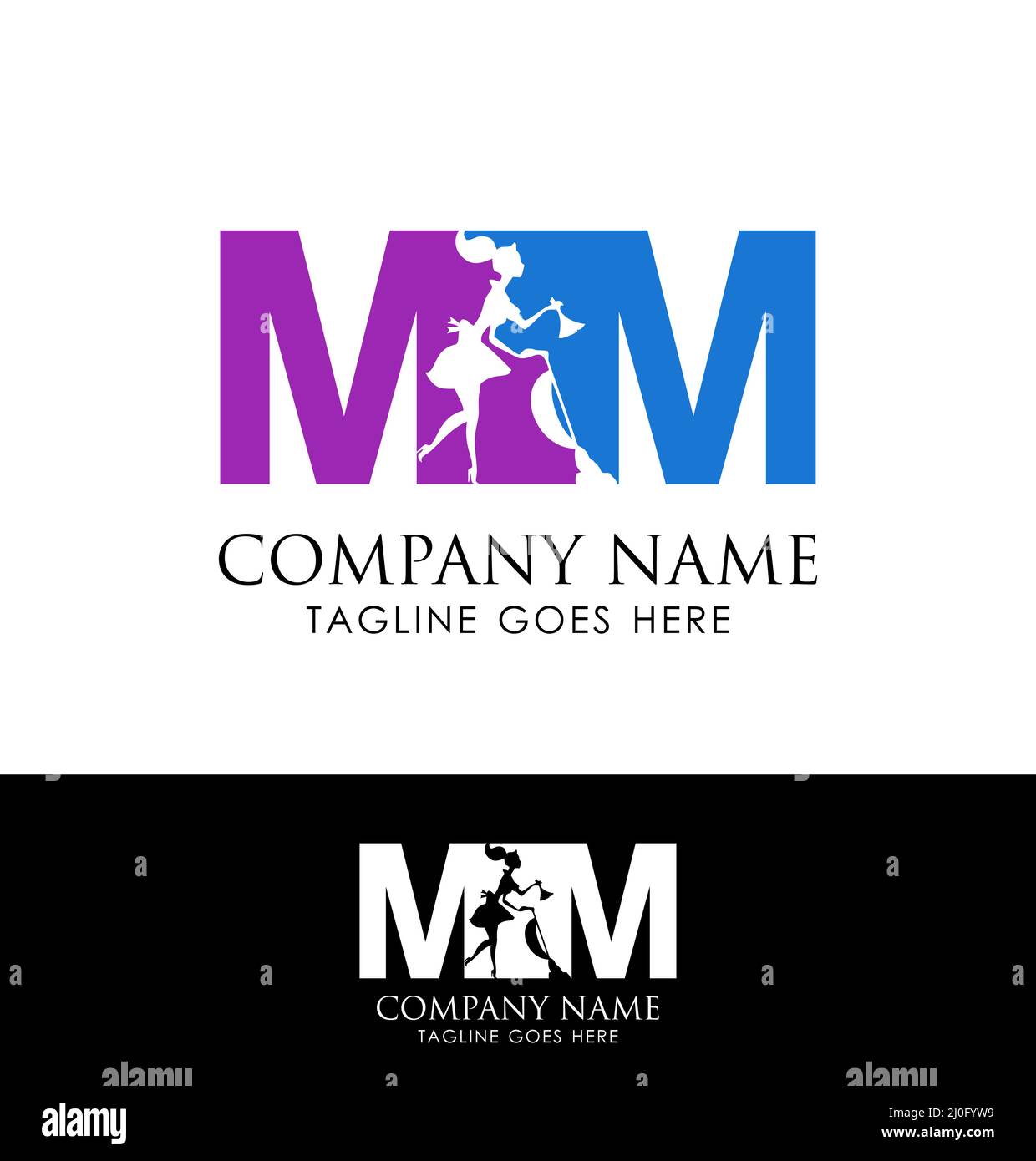 Maid logo hi-res stock photography and images - Alamy