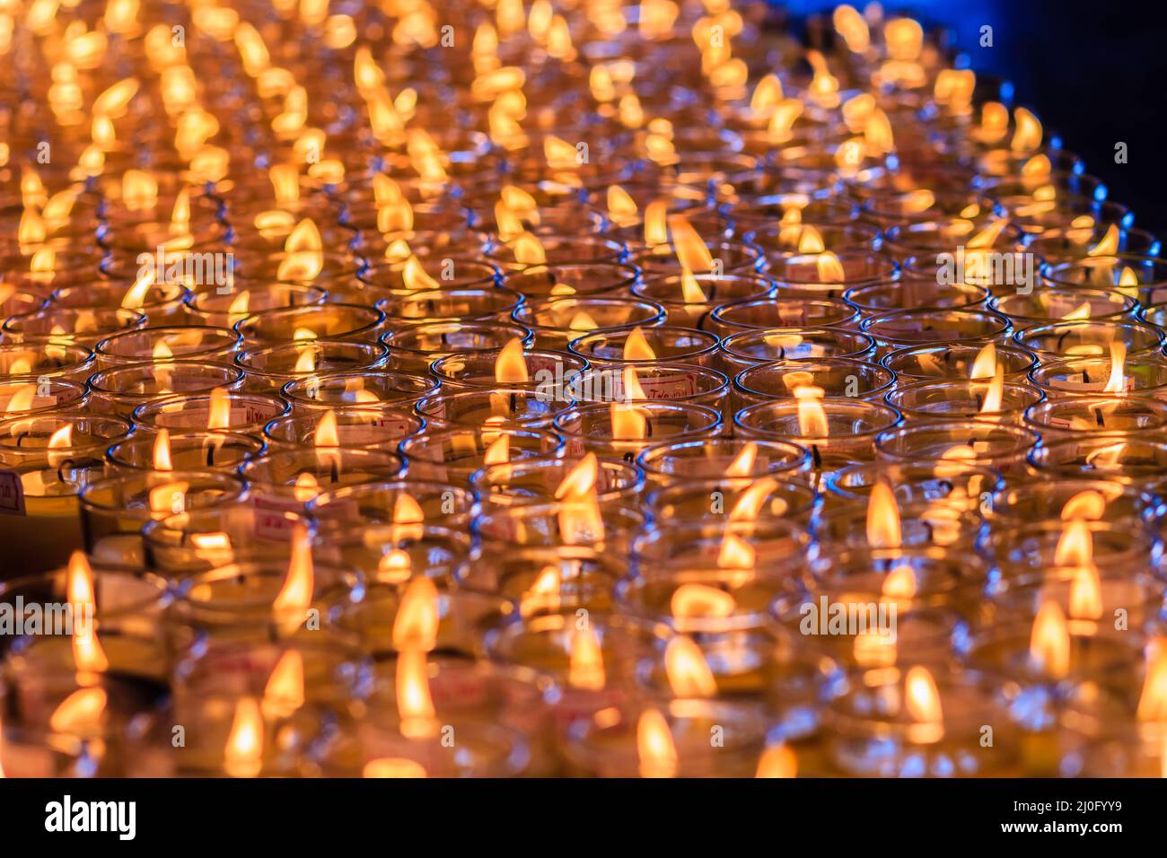 Row chinese glass candles hi-res stock photography and images - Alamy