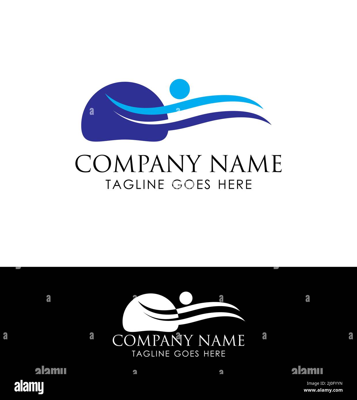 A Vector Illustration set of Pool and Spa Logo Sign Stock Vector Image ...