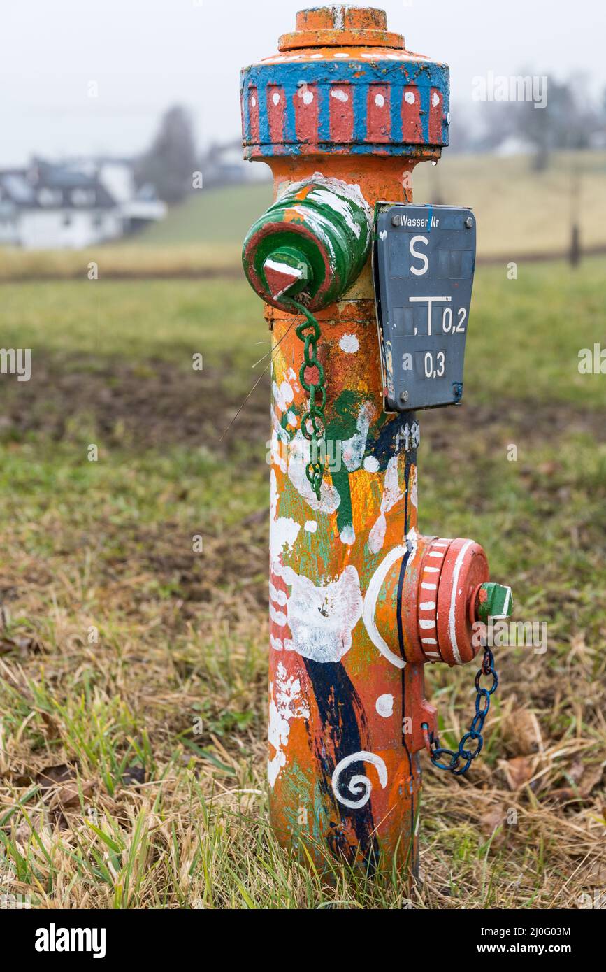 Colorful hydrant for water supply - water hydrant Stock Photo - Alamy