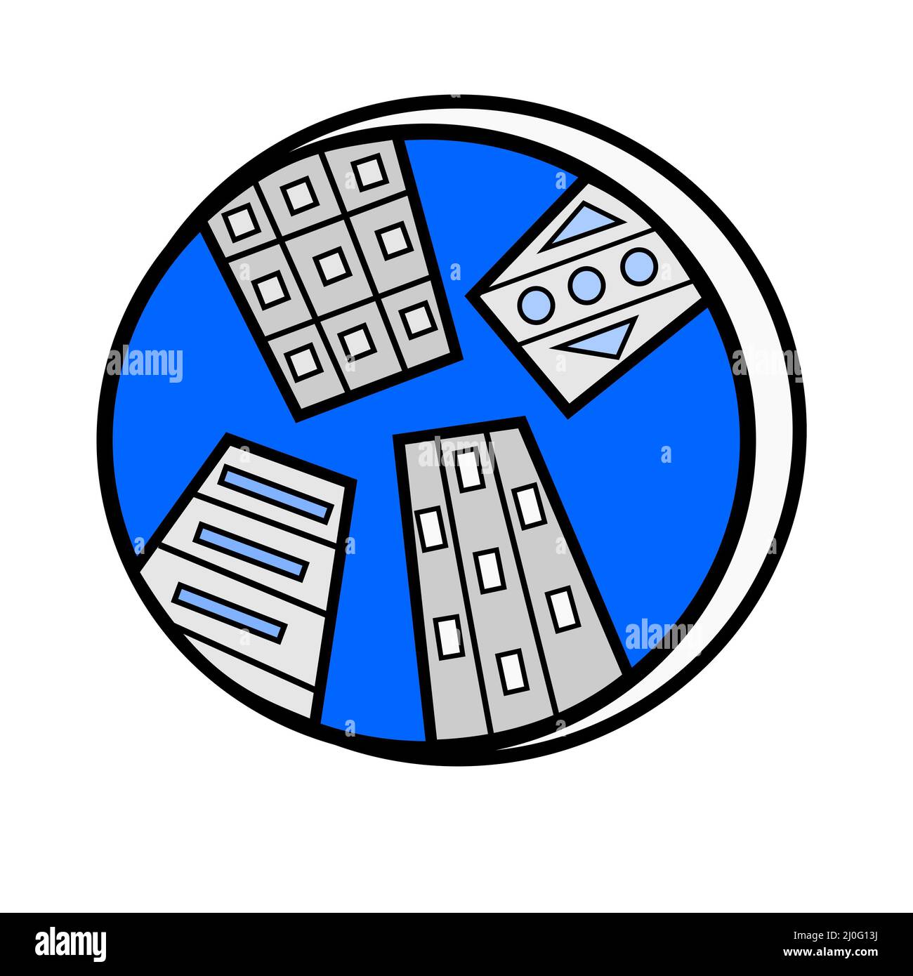 High rise architecture Cut Out Stock Images & Pictures - Alamy