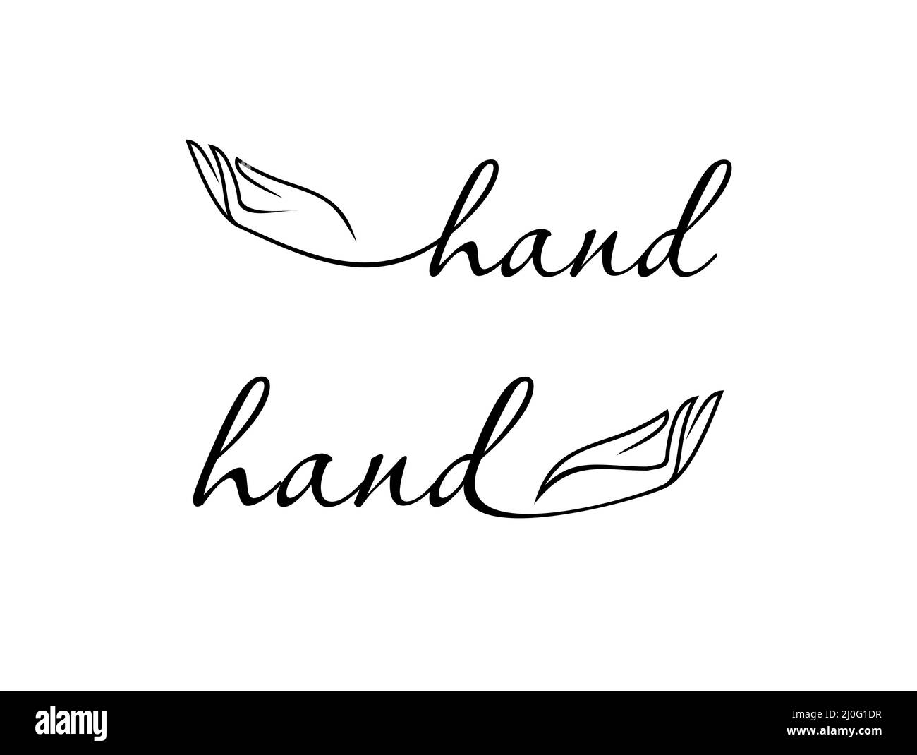 Hand outline hi-res stock photography and images - Alamy