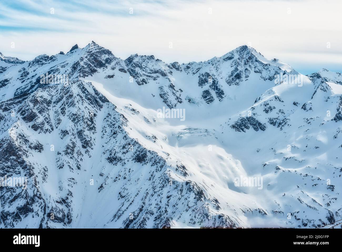 Beautiful view snowy rocky mountains hi-res stock photography and ...