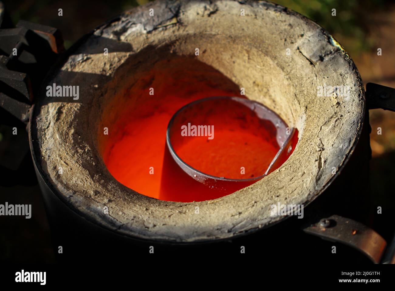 Melted copper furnace hi-res stock photography and images - Alamy