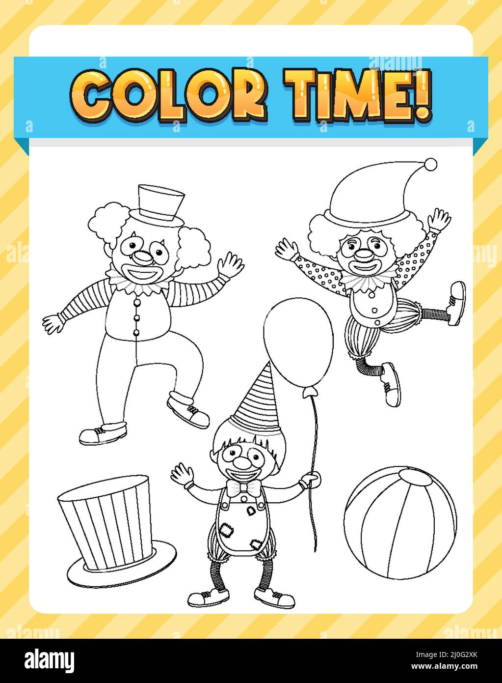 Color worksheet for student illustration Stock Vector Image & Art - Alamy