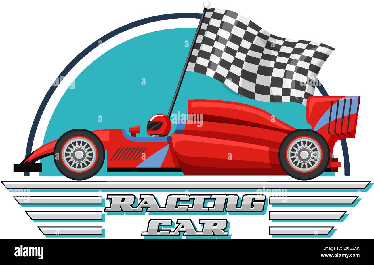 Racing car typography design illustration Stock Vector Image & Art - Alamy