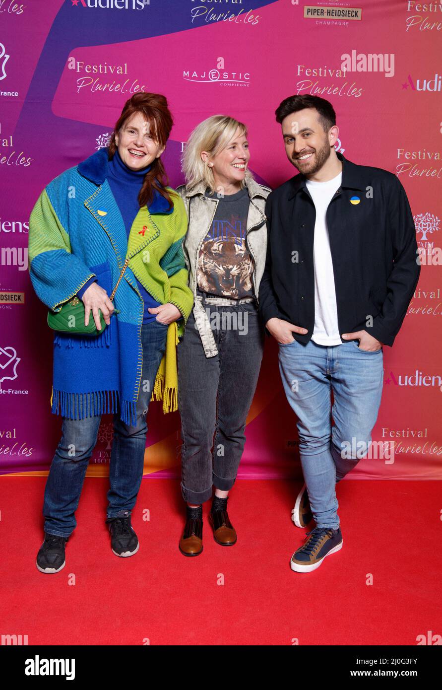 From left, Marie-Castille Mention-Schaar, Andrea Bescond and Quentin ...