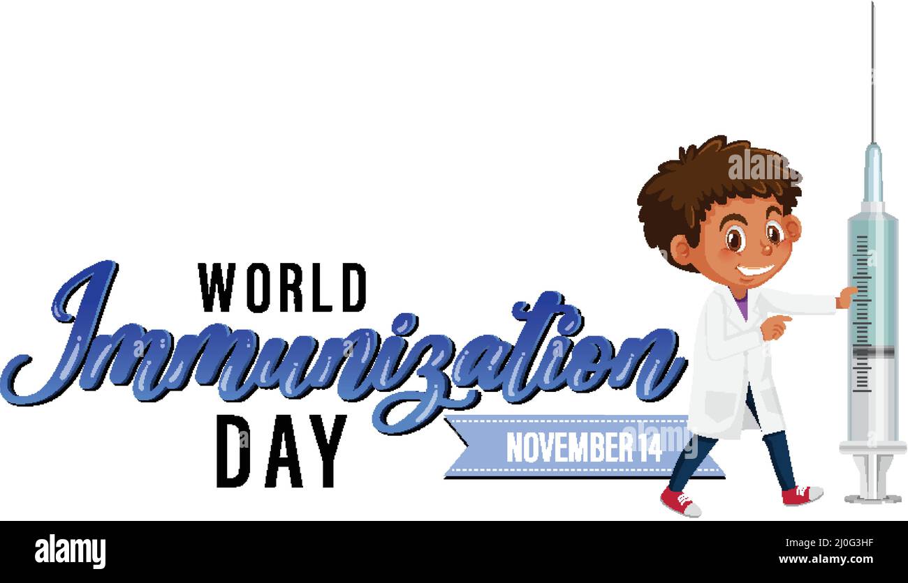 World immunization day banner design illustration Stock Vector Image ...