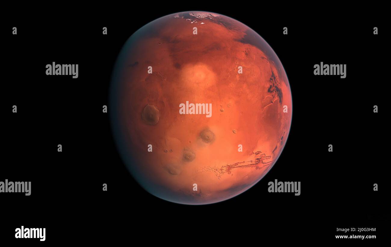 The Planet Mars. Elements of this image were furnished by NASA Stock ...