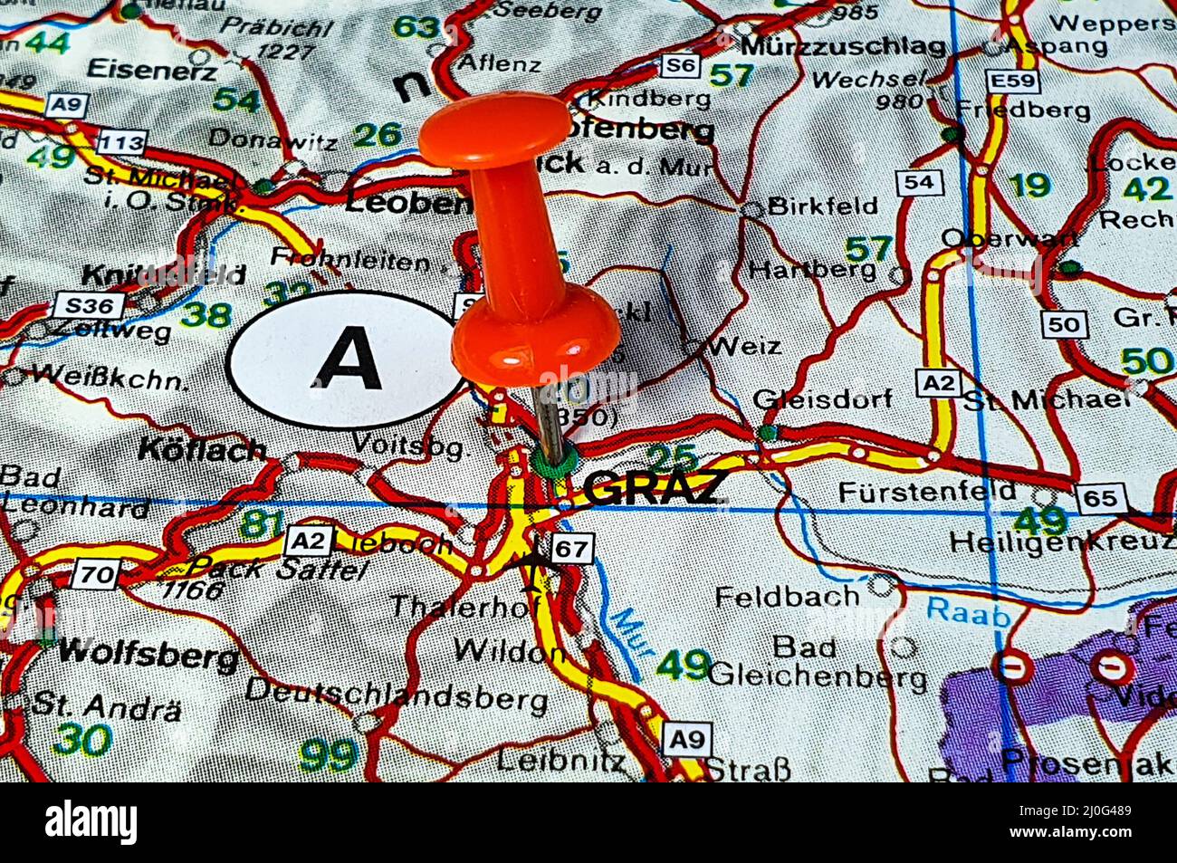 Map of graz hi-res stock photography and images - Alamy