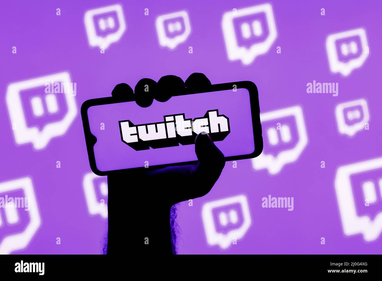 Twitch logo hi-res stock photography and images - Alamy